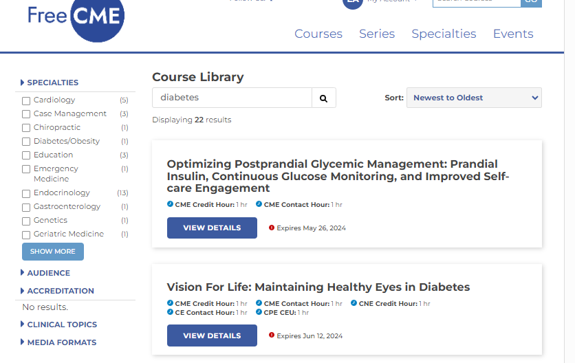 How to Find and Add Courses to Your FreeCME Account