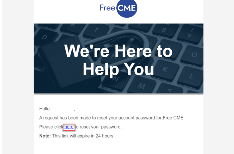 Logging In and Resetting Your FreeCME Password